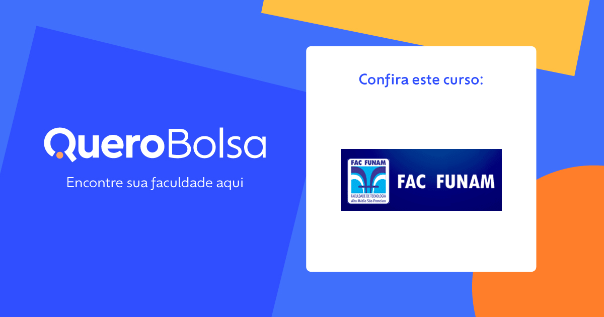 FAC FUNAM - Cursos e Valores | Bolsas a partir de R$ 587,48