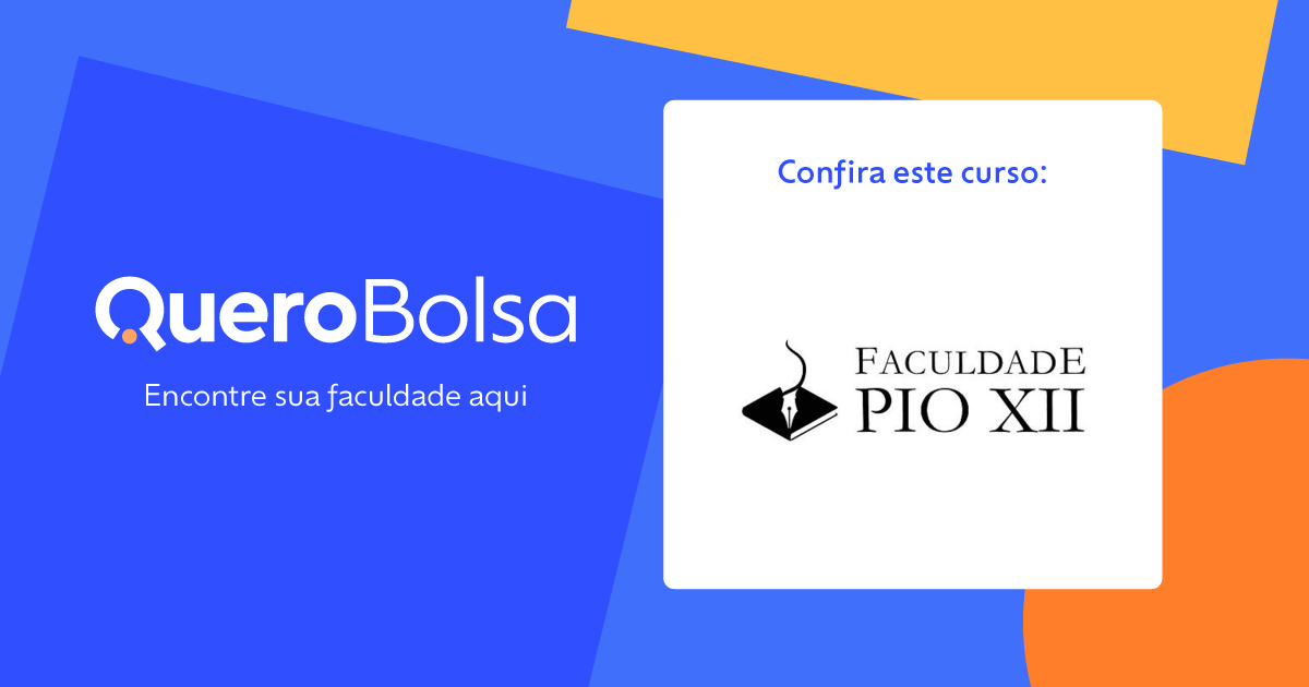 Faculdade PIO XII - Cursos e Valores | Bolsas a partir de R$ 524,13