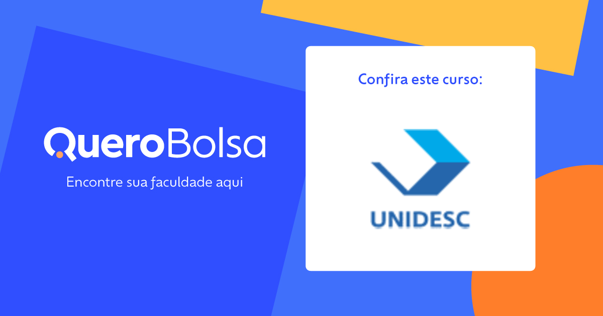 UNIDESC 2025 - Bolsas, Cursos e Informações | Quero Bolsa