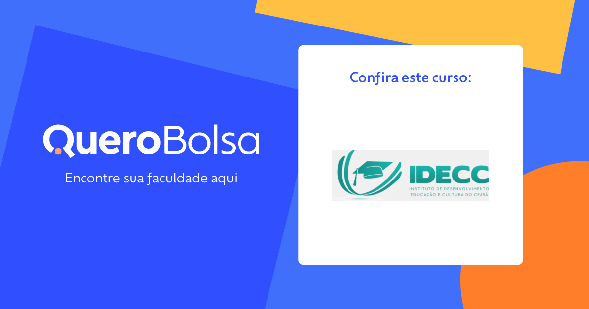 IDECC - Cursos e Valores das Mensalidades | Quero Bolsa