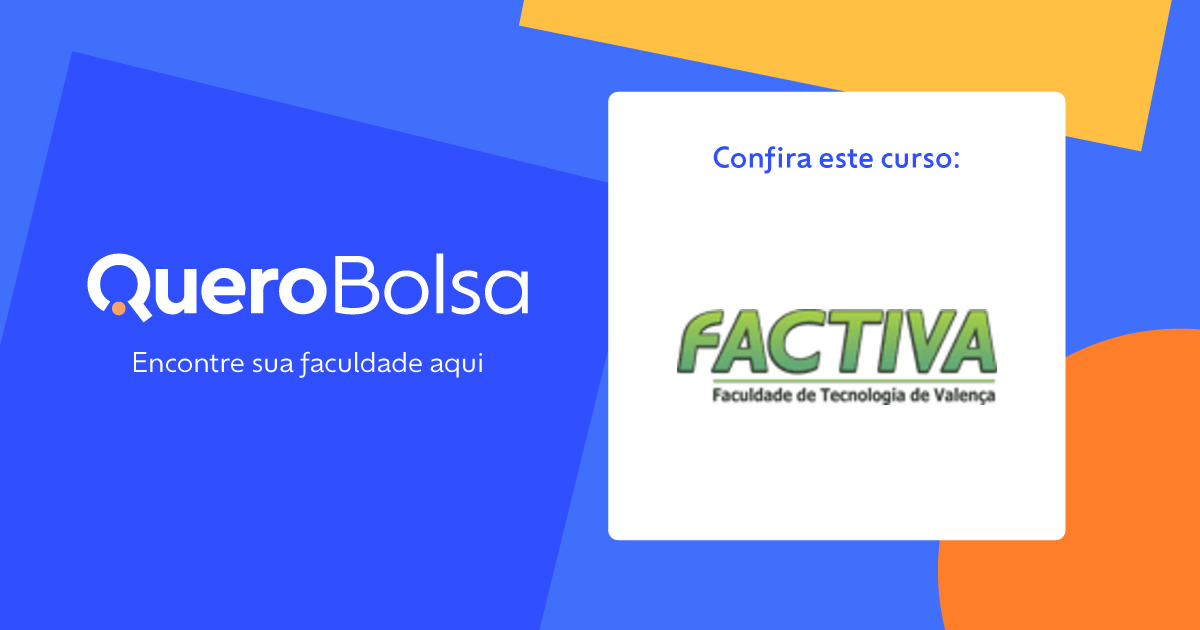 FACTIVA 2025 - Bolsas, Cursos e Informações | Quero Bolsa