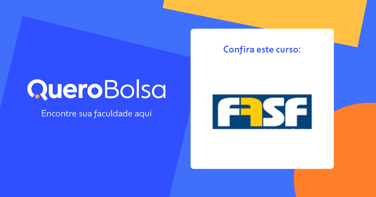 FASF 2025 - Bolsas, Cursos e Informações | Quero Bolsa