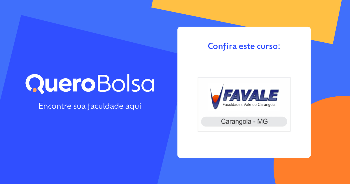 FAVALE 2025 - Bolsas, Cursos e Informações | Quero Bolsa