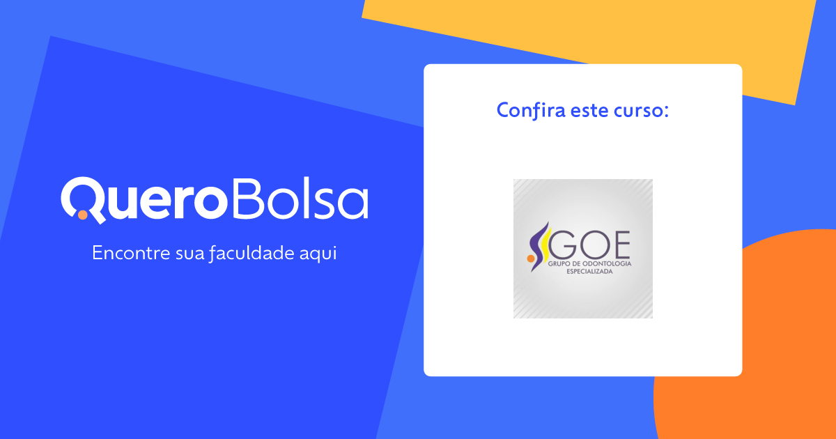 GOE - Cursos e Valores das Mensalidades | Quero Bolsa