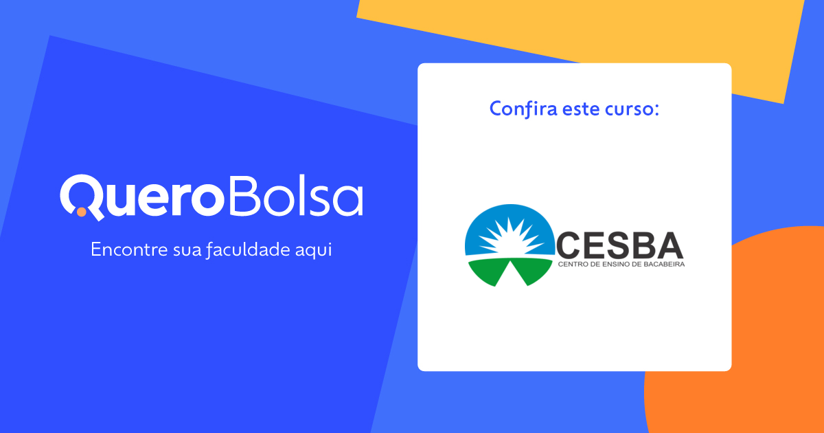 CESBA - Bacabeira, MA - Cursos e Mensalidades | Quero Bolsa